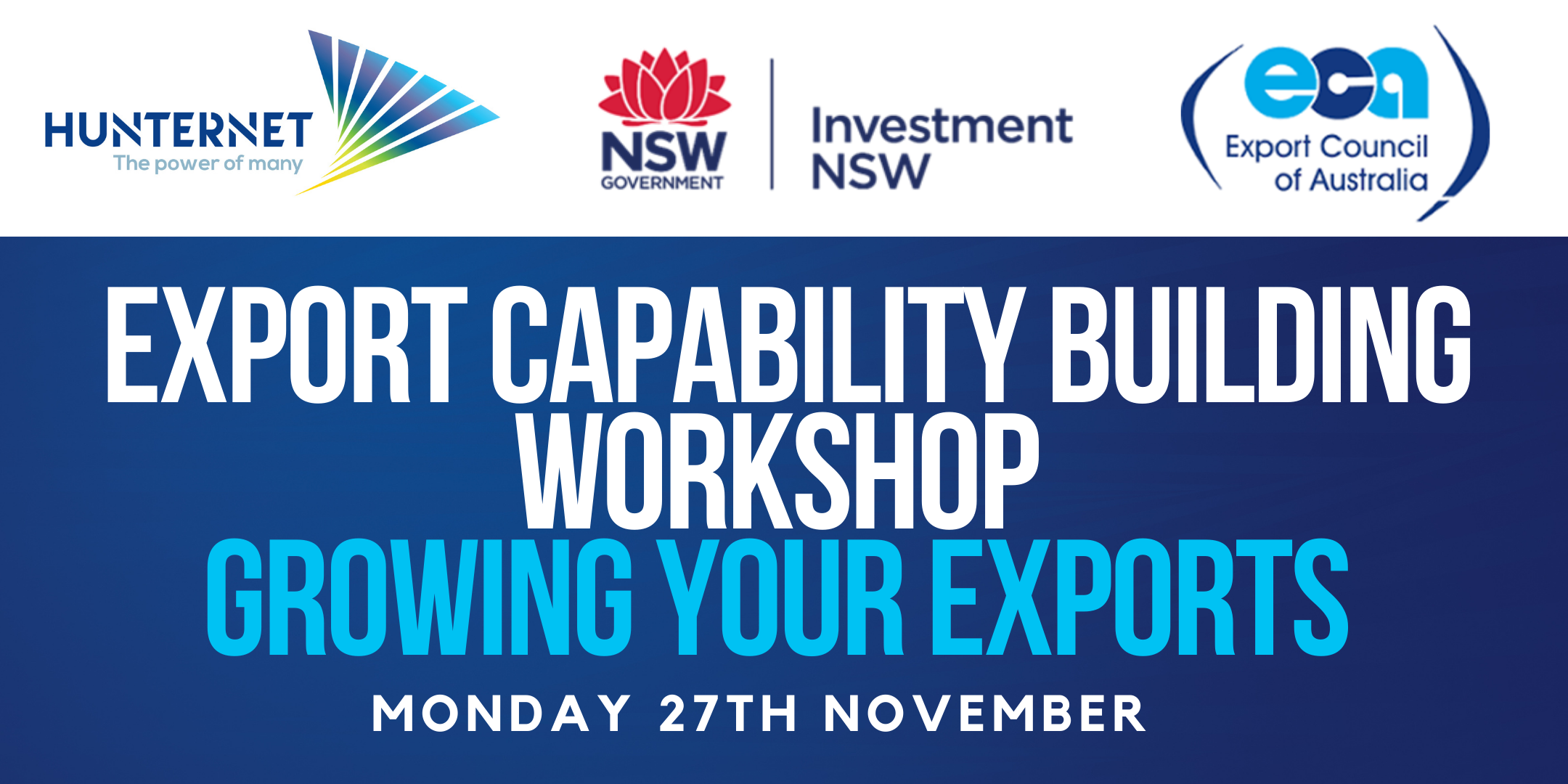 Export Capability Building workshop - Growing your Exports | HunterNet ...